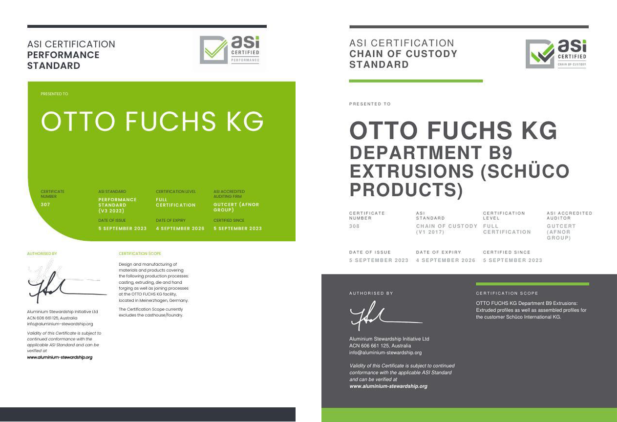 ASI certifies OTTO FUCHS KG against Performance Standard V3 and Chain ...